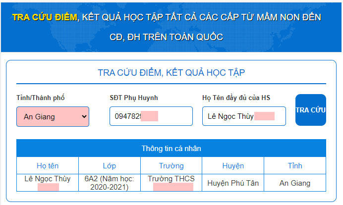 Hướng dẫn sử dụng VnEdu Tra cứu điểm, Xem điểm thi, điểm học tập